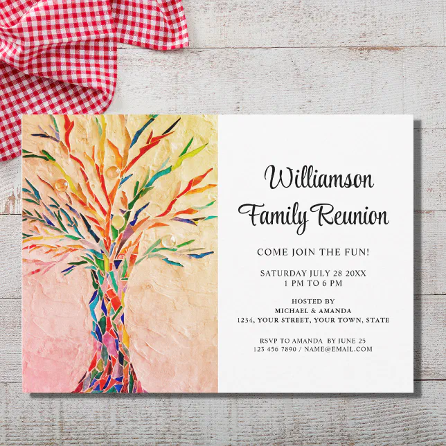 Rustic Family Reunion Invitation | Zazzle
