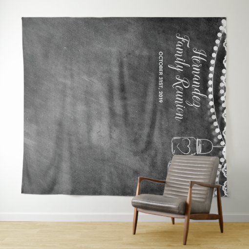 Rustic Family Reunion Photo Booth Backdrop | Zazzle