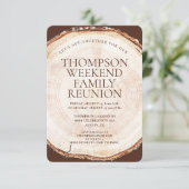 Rustic Family reunion Weekend Lakehouse Invitation | Zazzle