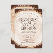 Rustic Family reunion Weekend Lakehouse Invitation | Zazzle