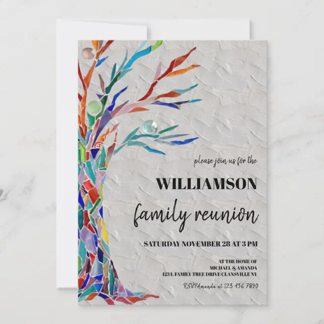 Rustic Family Tree Family Reunion Invitation | Zazzle
