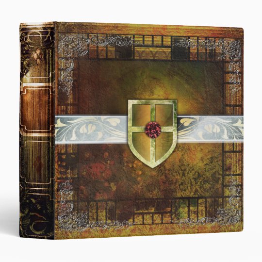 Rustic Fantasy Ancient Tome Magic Book 3 Ring Binder | Zazzle.com