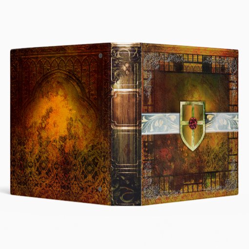 Rustic Fantasy Ancient Tome Magic Book 3 Ring Binder | Zazzle
