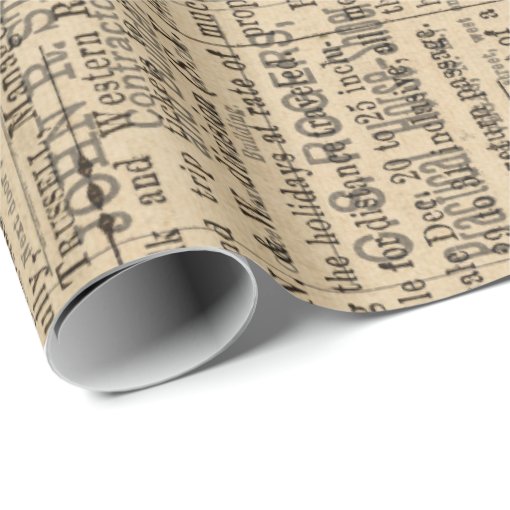 Rustic Farm Newspaper Wrapping Paper | Zazzle