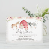 Rustic Farm Themed Baby Shower Invitation | Zazzle
