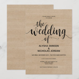 Rustic Farm Wedding Invitation Card | Zazzle