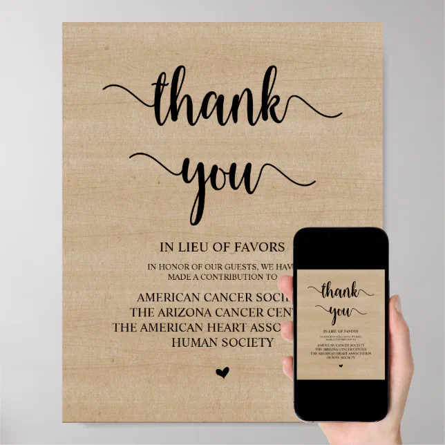 Rustic Farm Wood, Wedding Donation, Contribution Poster | Zazzle