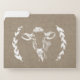 Rustic Farmhouse Animals & Faux Burlap File Folder | Zazzle