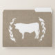 Rustic Farmhouse Animals & Faux Burlap File Folder | Zazzle