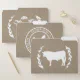 Rustic Farmhouse Animals & Faux Burlap File Folder | Zazzle