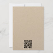 Rustic Farmhouse Barn Script QR code Bridal Shower Invitation | Zazzle