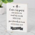 Rustic Farmhouse Bible Verse Psalms Christian Wooden Box Sign | Zazzle