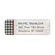 Rustic Farmhouse | Black and White Buffalo Check Label | Zazzle