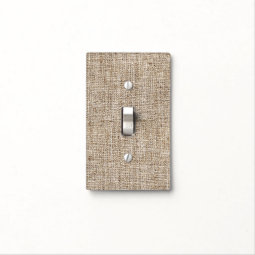 Rustic Farmhouse Burlap Light Switch Cover | Zazzle