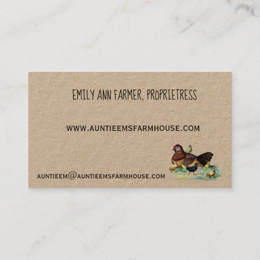 Rustic Farmhouse Business Card | Zazzle