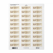 Rustic Farmhouse Country Deer Antlers Fawn Fur Label | Zazzle