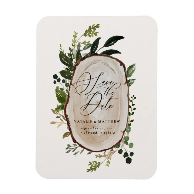 Rustic farmhouse elegant fall barn wedding magnet | Zazzle