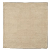 Rustic farmhouse family monogram beige burlap duvet cover | Zazzle
