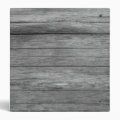 Rustic Farmhouse Family Recipe Cookbook Gray Wood 3 Ring Binder | Zazzle