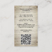 Rustic Farmhouse Farm Fresh Eggs Chicken QR Code Business Card | Zazzle