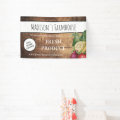 Rustic Farmhouse Produce Farm Business Banner | Zazzle