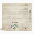 Rustic Farmhouse Pumpkin Recipe 3 Ring Binder | Zazzle