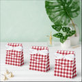 Rustic Farmhouse Red Checks Pattern Favor Boxes | Zazzle