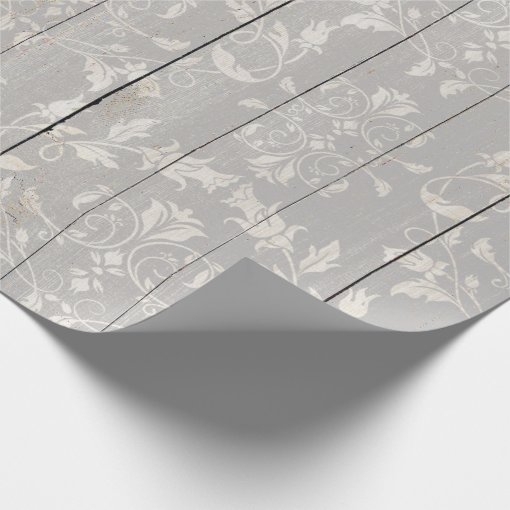 Rustic Farmhouse Shabby Chic White Wood Decorative Wrapping Paper | Zazzle