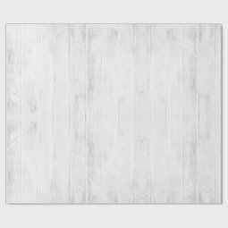 Rustic Farmhouse Shiplap Painted White Wood 2 Gift Wrapping Paper | Zazzle