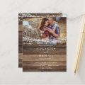 Rustic Farmhouse String Lights Photo Wedding | Zazzle
