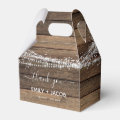 Rustic Farmhouse Wedding Thank You Favor Boxes | Zazzle