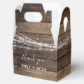 Rustic Farmhouse Wedding Thank You Favor Boxes | Zazzle