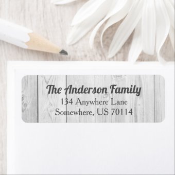 Rustic Farmhouse White Wood Label | Zazzle