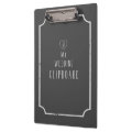 Rustic Faux Chalkboard Wedding Clipboard | Zazzle