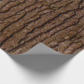 Rustic Faux Piece of Wood Grain Tree Bark Wrapping Paper | Zazzle
