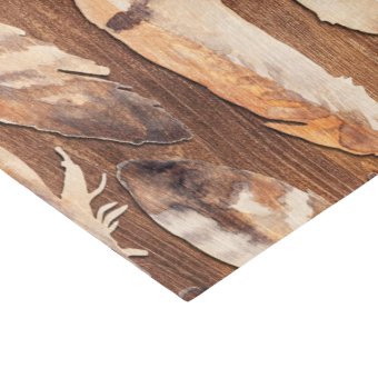Rustic Feathers Tissue Paper | Zazzle