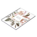Rustic Feminine Floral Wildflowers with Name Notebook | Zazzle
