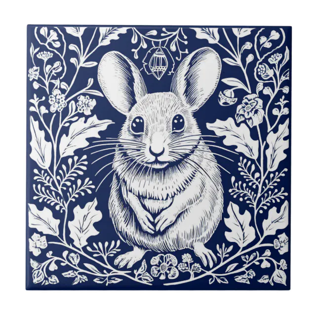 Rustic Field Mouse Ceramic Ceramic Tile | Zazzle