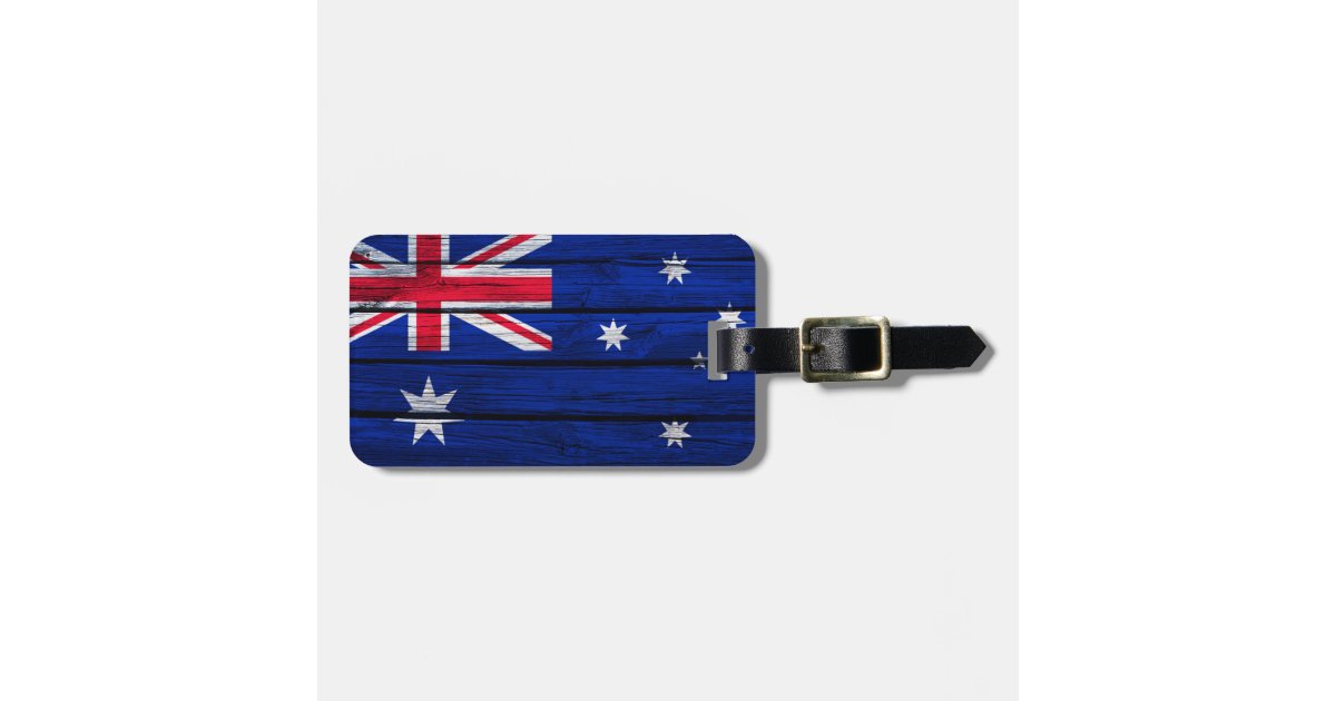 Rustic Flag of Australia Luggage Tag | Zazzle