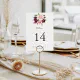 Rustic Floral and Botanical Foliage Wedding Table Number | Zazzle