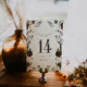 Rustic Floral Boho Botanical Table Number Card | Zazzle
