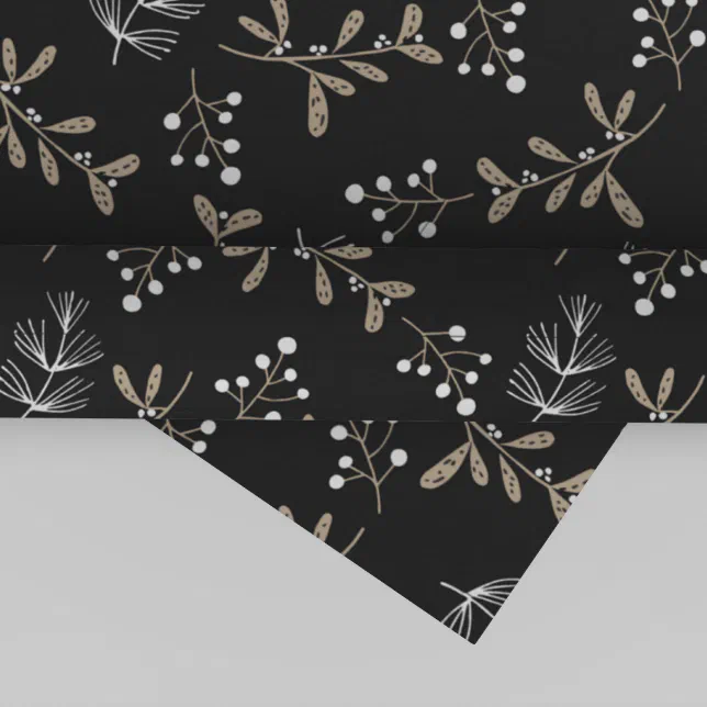 Rustic Floral Christmas Wrapping Paper | Zazzle