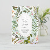 Rustic Floral Forest Greenery Wedding Invitation | Zazzle