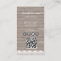 Rustic Floral Mason Jar Wood Business Card | Zazzle