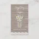 Rustic Floral Mason Jar Wood Business Card | Zazzle