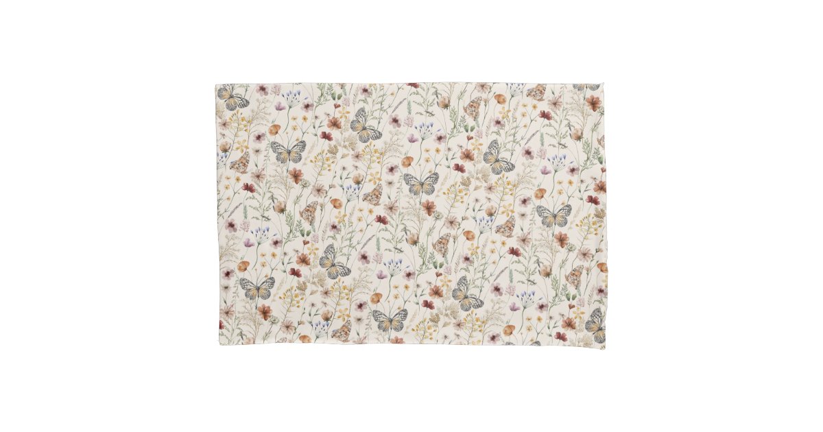 Rustic Floral Pillow Case | Zazzle