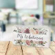 Rustic Floral Teacher Name Classroom Wooden Box Sign | Zazzle