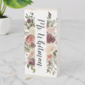 Rustic Floral Teacher Name Classroom Wooden Box Sign | Zazzle
