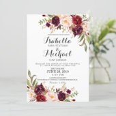 Rustic Floral Wedding Invitation-01 Invitation | Zazzle