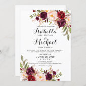 Rustic Floral Wedding Invitation-01 Invitation | Zazzle